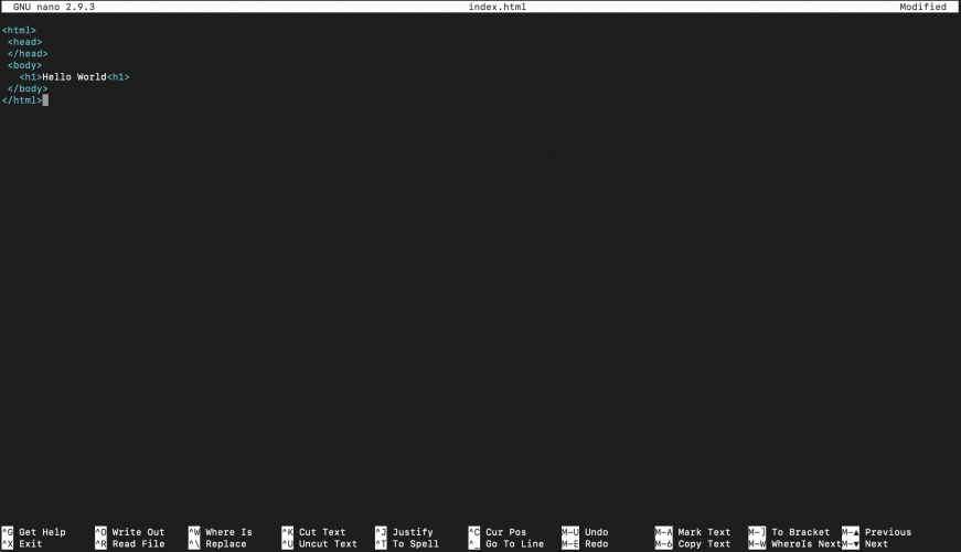 Creating and editing a file via SSH
